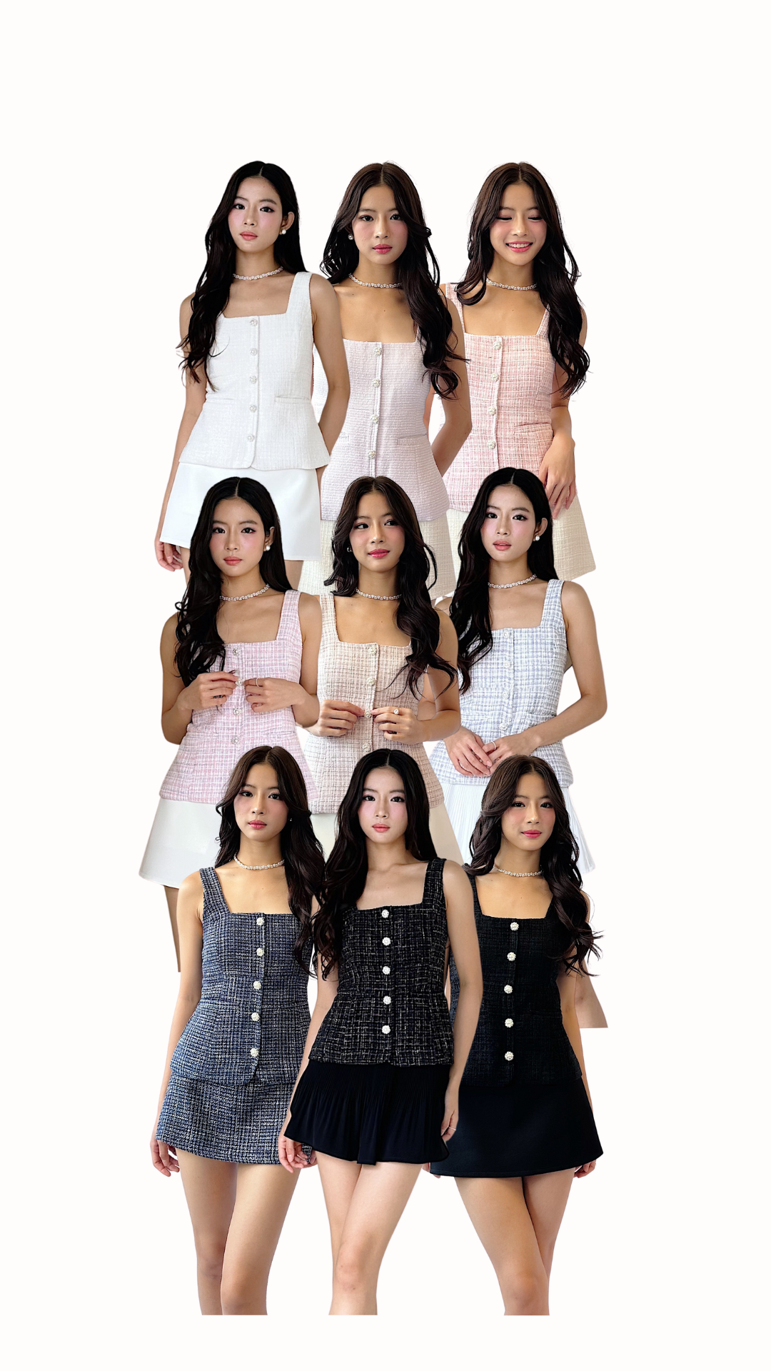 Gendis Suede Tweed Top | Mikayla