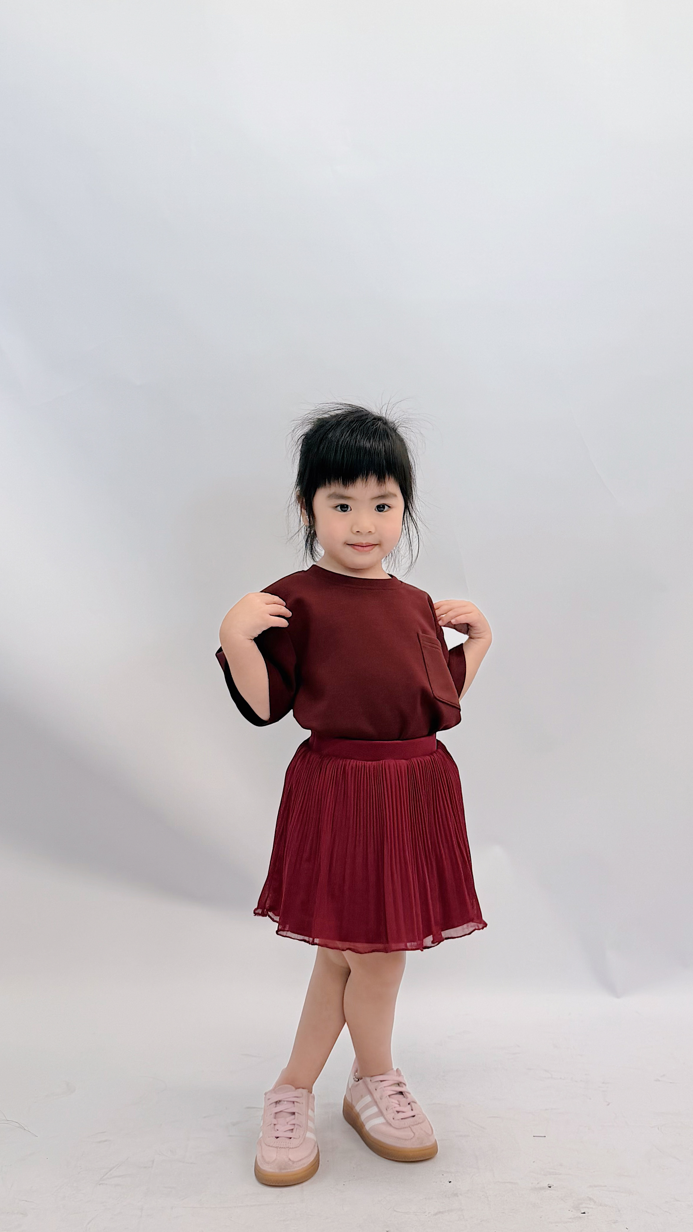 (MINI MIKAYLA) Tiana Micro Pleated Ruffles Mesh Skirt | Mikayla